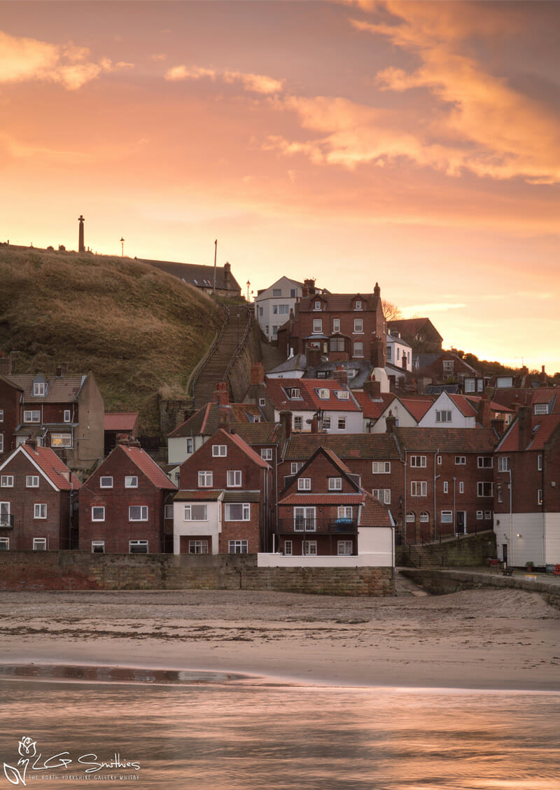 Caedmon's Cross Over Tate Hill Whitby - The North Yorkshire Gallery