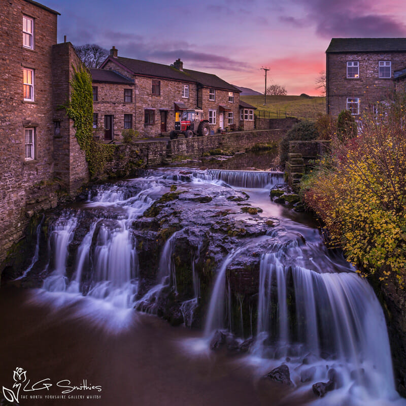 Hawes Waterfall Photo Slate - The North Yorkshire Gallery