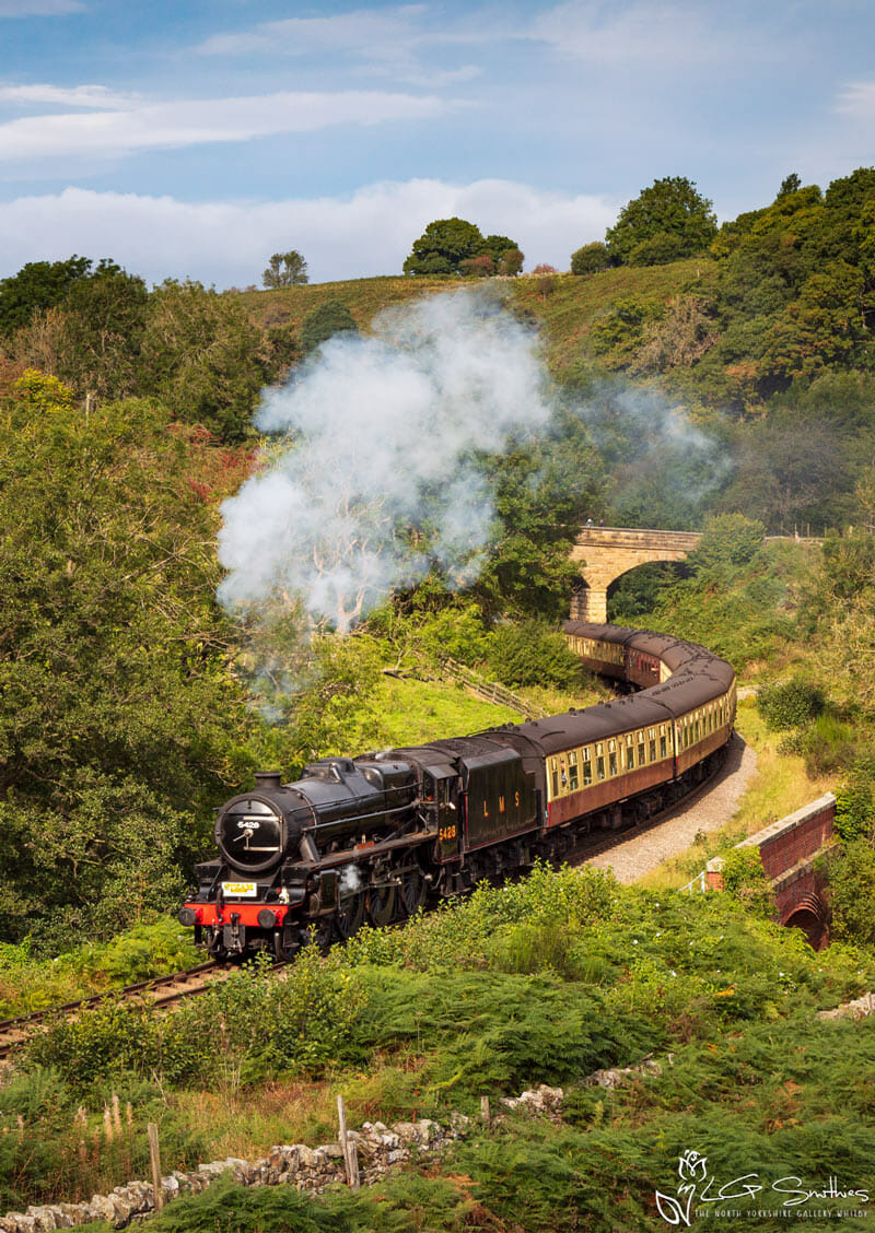 LMS 5428 Approaching Goathland Station On The North York Moors Railway - The North Yorkshire Gallery