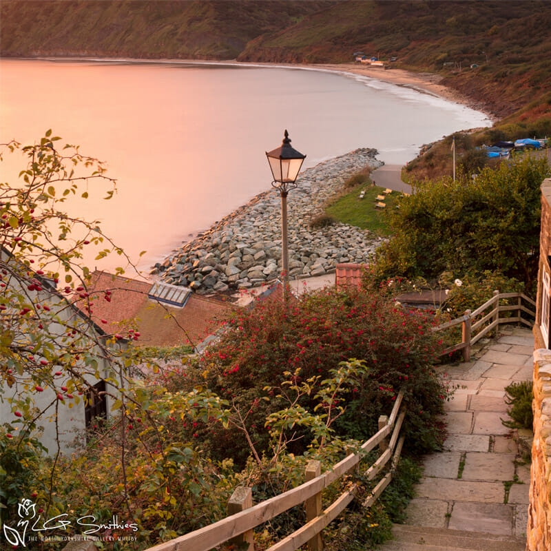 Runswick Bay And The Beach Photo Slate - The North Yorkshire Gallery