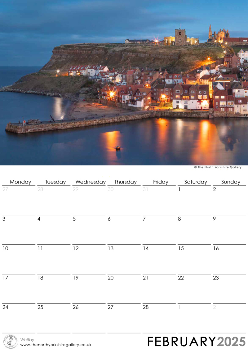 Whitby Calendar 2025 | The North Yorkshire Gallery