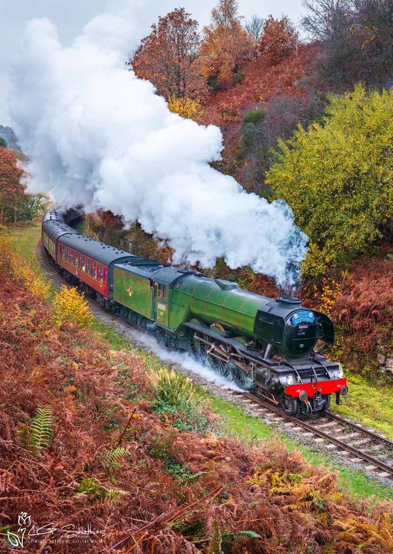 Flying Scotsman Steam Engine At Beck Hole - The North Yorkshire Gallery