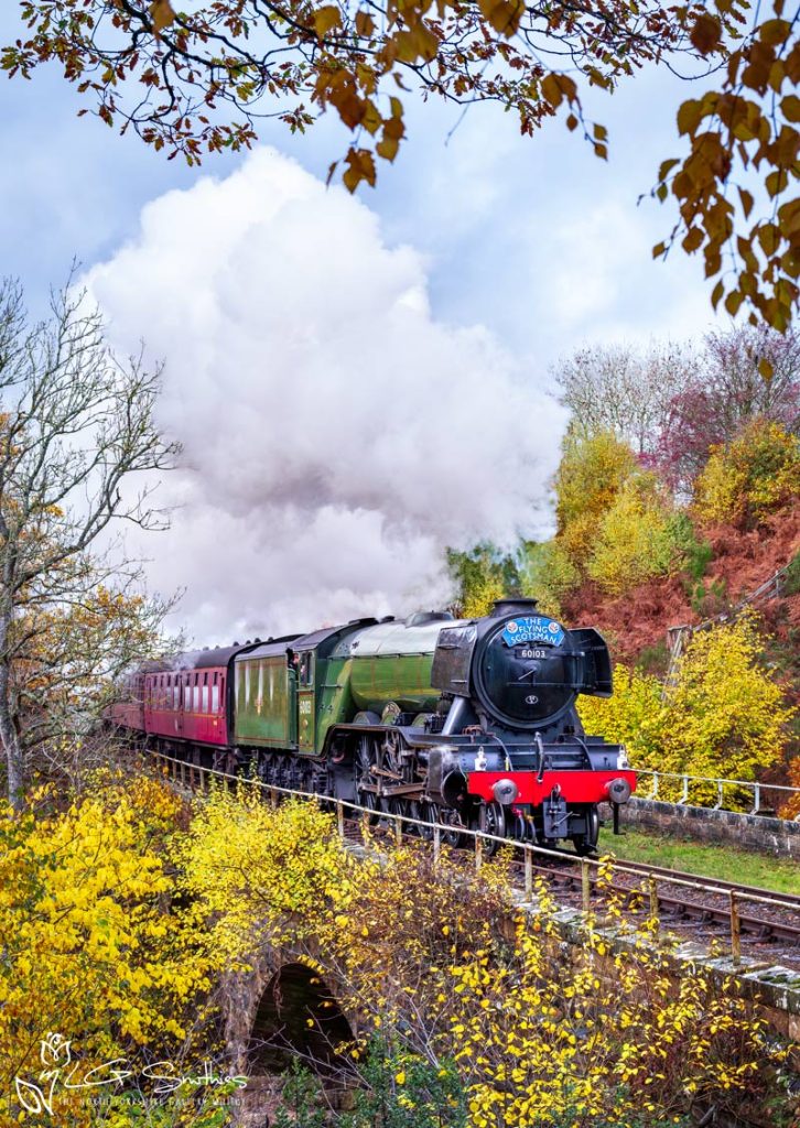 Flying Scotsman Steam Engine At Bridge 32 NYMR | The North Yorkshire ...