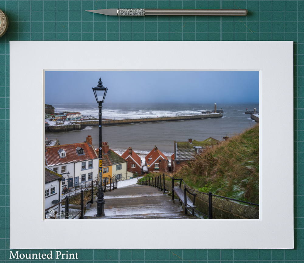 A Winter's Day On The Whitby Steps - The North Yorkshire Gallery