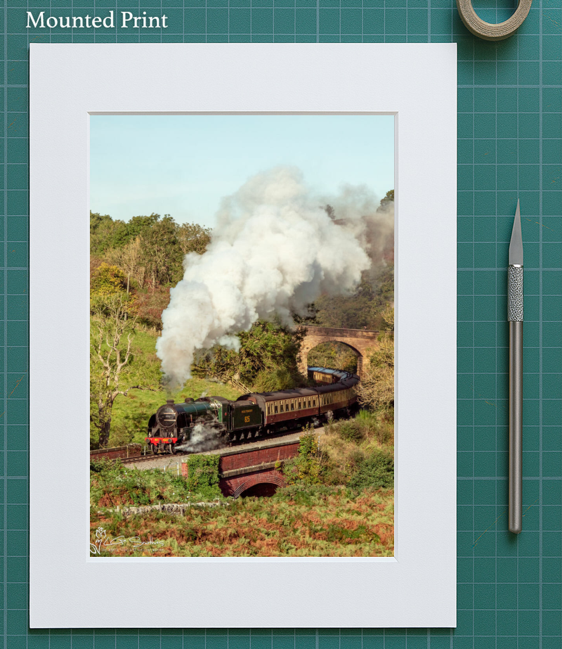 An S15 Steam Locomotive At Darnholme On The North York Moors - The ...