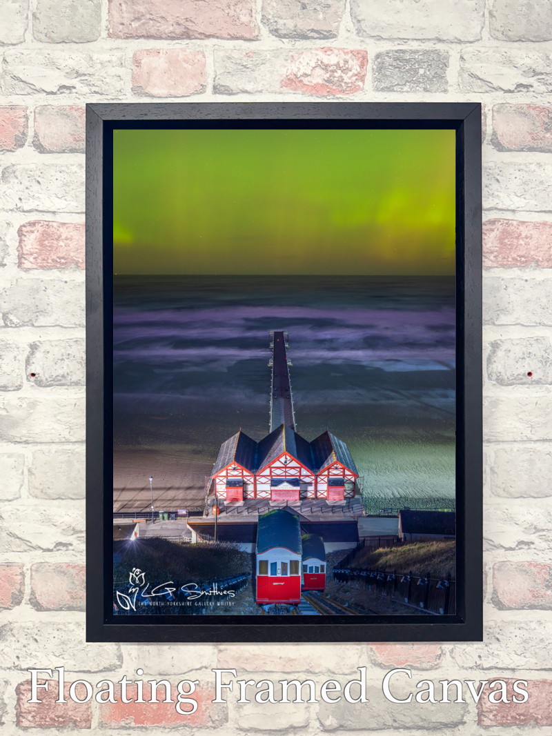Northern Lights Over Saltburn Pier And Huntcliff - The North Yorkshire ...