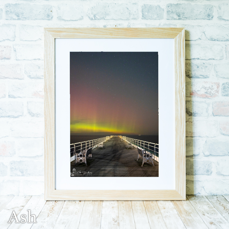 Northern Lights On Saltburn Pier - The North Yorkshire Gallery
