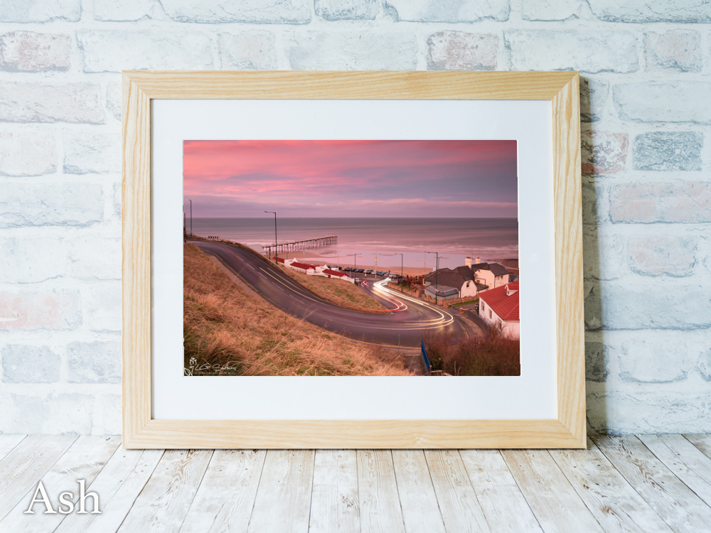 Pink Sunset From Saltburn Bank - The North Yorkshire Gallery