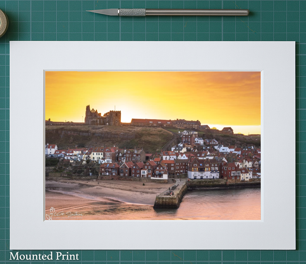 Spectacular Whitby Sunrise - The North Yorkshire Gallery