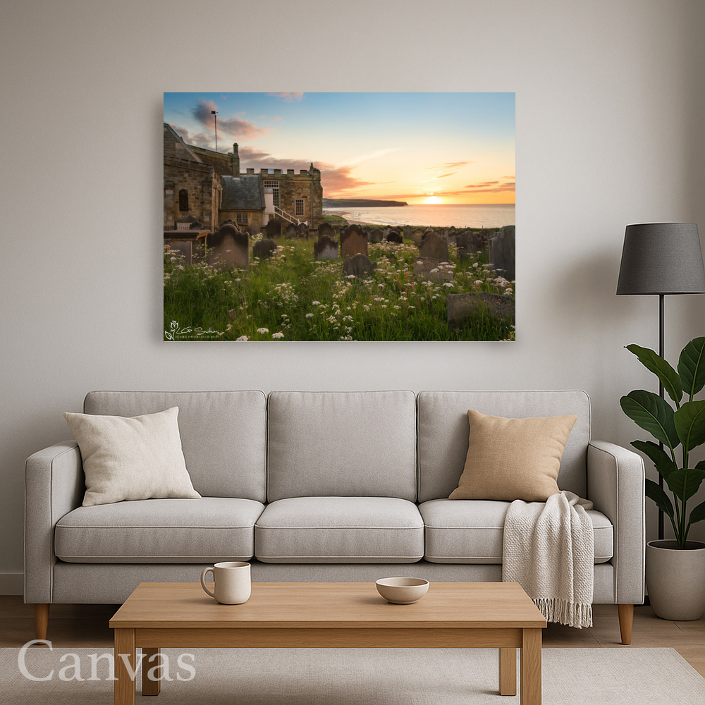 Sunset Over The Church Of St Mary Whitby - The North Yorkshire Gallery