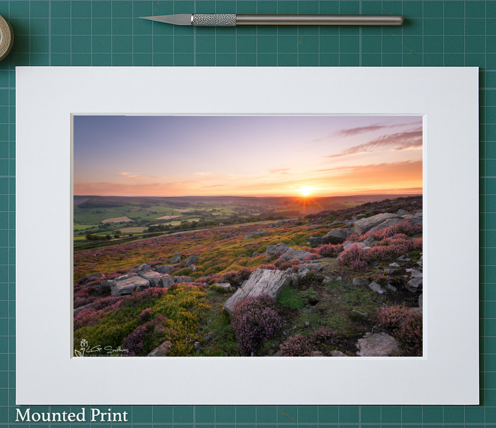 Sunset Over Danby Village - The North Yorkshire Gallery