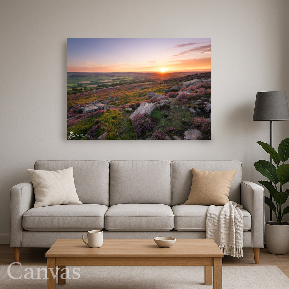 Sunset Over Danby Village - The North Yorkshire Gallery